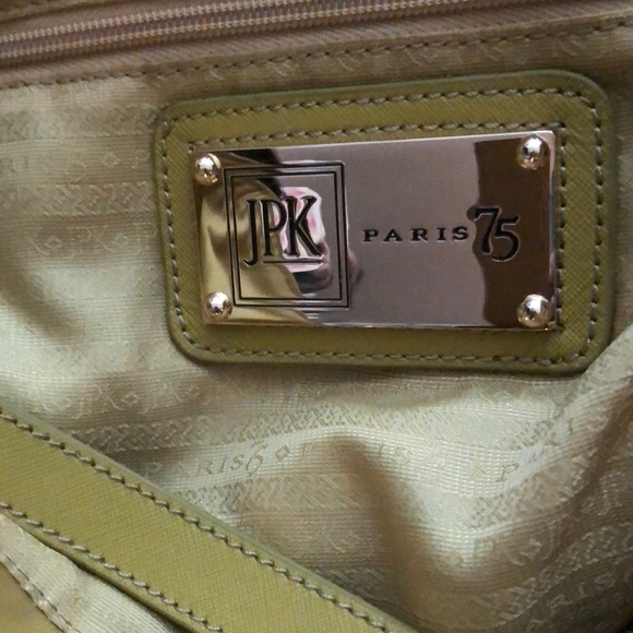 JPK Paris 75 | Bags | Jpk Like New Beautiful Limeolive Brass Trimmed ...